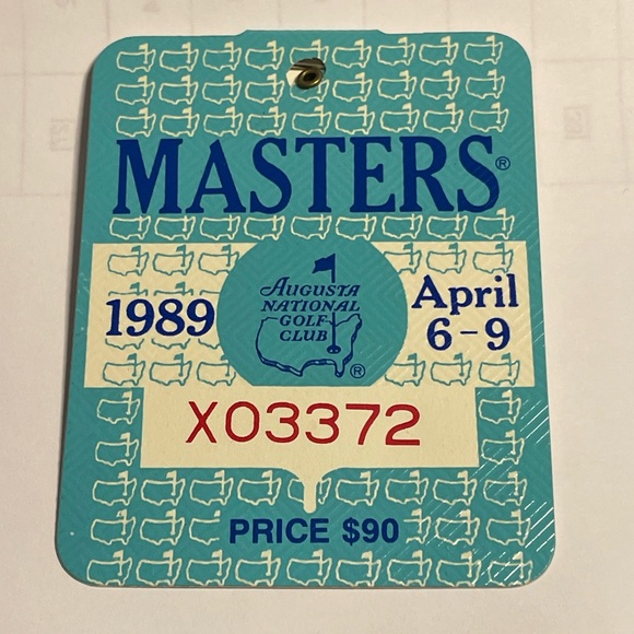 Other | 1989 Masters Tournament Badge Augusta National Golf | Poshmark
